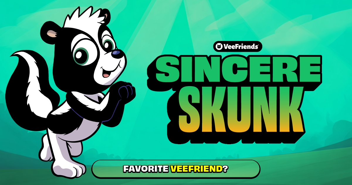 Sincere Skunk | VeeFriends