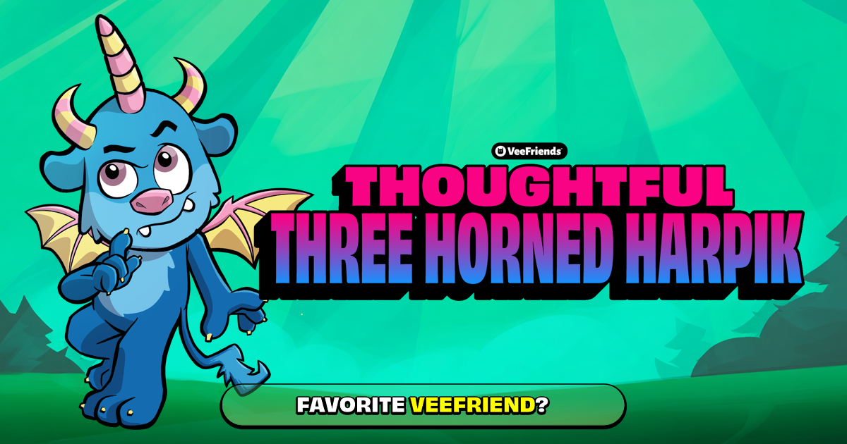 Thoughtful Three Horned Harpik | VeeFriends